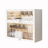 China NEW Ins  Metal 2 Doors with Handle Toilet Paper Bath Supplies Organization Balcony Wall Cabinets Bathroom Storage Cabinets Boxes for sale