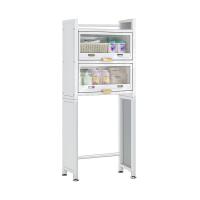 China Bathroom Closestool Above With Cabinet Door Toilet Rack Adjustable Height Balcony Washing Machine Organization Storage Cabinet for sale