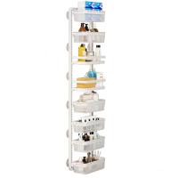 China Household Organizer Double Wall Mounted Bathroom Over Toilet Paper Box Storage Towel Corner Dry Rack hang Wash Machine Stand for sale
