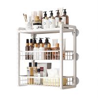 China Household Storage Organizer Self Rack Metal Box Above 3 Layer Laundry Toilet Bathroom Mounted Over Washing Machine Holder for sale