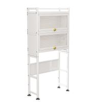 China Multifunctional Metal Toilet Tissue Stand Organizer Eco-Friendly Modern Five-Tier Storage Rack with Cabinet Door for Kitchen for sale