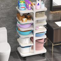 China 3-tier Standing Double Row Removable Display Storage Board Shelf Rack for Bathroom Kitchen Living Room Office Organizer Holder for sale