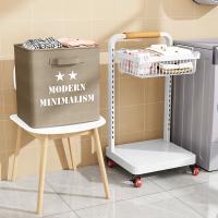 China 2 Tiers Collapsible Dirty Hamper Stand Laundry Clothes Other Vegetable Storage Fruit Metal Wire Washing Baskets with Handle for sale