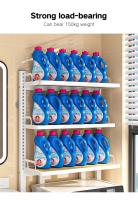 China Stainless Steel Metal Adjustableover Toilet Organizer Storage Dryer Stand Wooden Towel Rack Shelf Washing Machine for Bathroom for sale