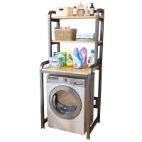 China 3 Tier Baby Bathroom Storage Accessories Countertop Metal Wooden Shelf  Toy Organizer Washing Machine Rack Toilet Storage Shelf for sale