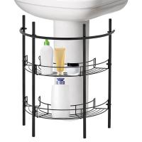 China 3 Tier Multipurpose Bathroom Organizer Shelf Adjustable Shelf Under Sink Storage Rack Bathroom Tool Rack for sale