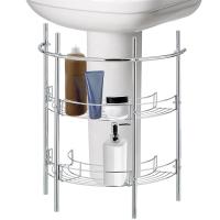 China 3 Tier Multipurpose Bathroom Organizer Shelf Adjustable Shelf Under Sink Storage Rack Bathroom Tool Rack for sale