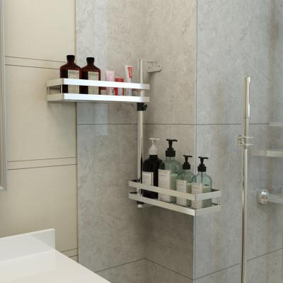 China Kitchen Wall-mounted 304 Stainless Steel Rotating Seasoning Rack(Double  Layer ) for sale