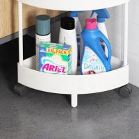China Home Storage & Organization Kitchen 4 Tier Guangzhou Bathroom Corner Standing Display Plastic Slipper Soap Shelf Rack for sale