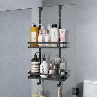China Carbon Steel 2 Layers 1 Layer Wall-mounted Bathroom Rack Shelf  Toilet Rack Organizer Storage Racks Online for sale