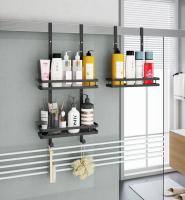 China Carbon Steel 2 Layers 1 Layer Wall-mounted Bathroom Rack Shelf  Toilet Rack Organizer Storage Racks Online for sale