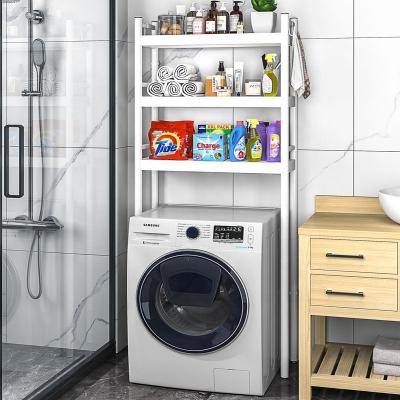 China 2021 New Large-capacity Multi-layer Metal Washing Machine Rack Storage Rack Shelf for sale