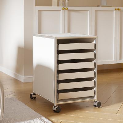China Home Metal Modern Storage Cabinet with Drawers Under-desk Multi-functional Trolley Living Room File Storage Movable for sale
