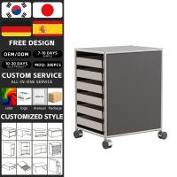 China Home Metal Modern Storage Cabinet with Drawers Under-desk Multi-functional Trolley Living Room File Storage Movable for sale