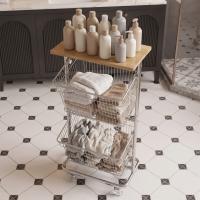 China 304 Stainless Steel JZX ZX-KP Modern Transparent Laundry Basket with Lid and Legs for Baby Underwear Storage for sale