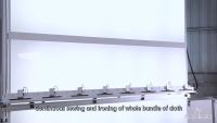 China Curtain Fabric Inspection Machine with Infrared Device and Fabric Cutting Function for sale
