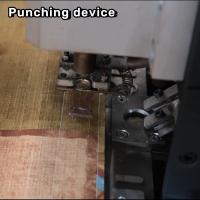 China Lihua high-speed production industrial shower curtain machine Mesin punching otomatis computer fully automatic punching machine for sale