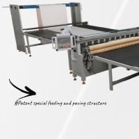 China Lihua Mesin pemotong kain computer controlled cutting machine industrial textile horizontal cutting tension type equipment for sale