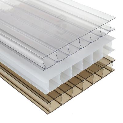China 4mm-20mm Multiwall Polycarbonate Roofing Sheets with 90% Light Transmission and 850 J/m Impact Strength for sale