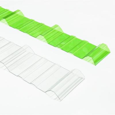China Virgin Material Polycarbonate Corrugated Roofing Sheet 0.8-1.8mm Thickness 1000-1200mm Width for sale