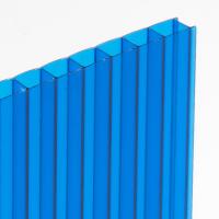 China 82% Light Transmission Multiwall Polycarbonate Sheet 4-18mm Thickness for Construction Applications for sale