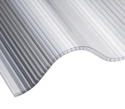 China 10mm Polycarbonate Awning Roofing Panels 100% Virgin Bayer Material 0.7-2.5mm Thickness for sale