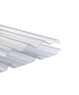 China 1.22m Width Corrugated Polycarbonate Sheet 0.7-2.5mm Thickness UV Resistant Greenhouse Roof Panels for sale