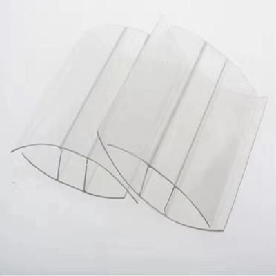 China Polycarbonate Profile H Connector 6000mm Length for 4-16mm Thickness Panels with UV Resistance for sale
