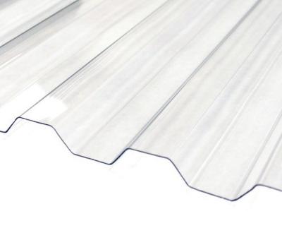 China UV Protection 0.8mm Polycarbonate Corrugated Roofing Sheet - 760-1050mm Width, -40°C to 120°C Temperature Range for sale