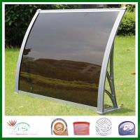 China Self-Clean Aluminum Canopy with Polycarbonate Cover 600-1500mm Width Options for Balcony Shed Entry Door for sale