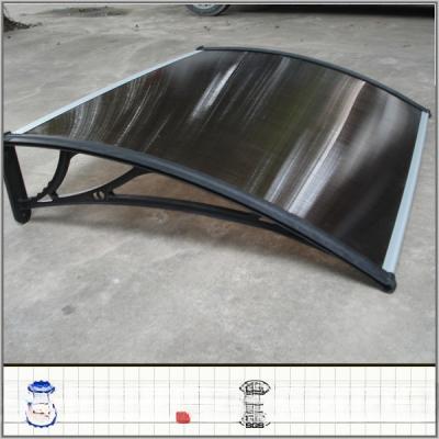 China 120cm x 150cm Polycarbonate Hollow Sheet Canopy with 5.5mm Thickness and UL94 V-2 Fire Rating for Window Protection for sale