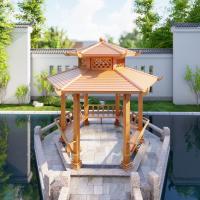 China European Style Aluminum Pavilion 8-12ft Height with Powder-Coated Finish and 10-15 Year Warranty for sale