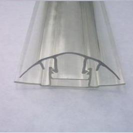 China 8-16mm PC Profile Snap Cap for Polycarbonate Sheets - 6000mm Length with UV Protection for sale
