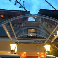 China Rainbow Polycarbonate Canopy for Windows - 4.0mm/2.0mm PC Sheets, 900-1200mm Sizes, UV Protection for sale