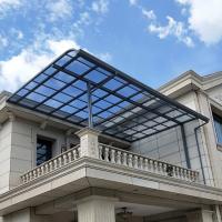 China Aluminum Support Awning with Polycarbonate Sheet Roofs - Custom Sizes, 30-Year Warranty, Typhoon 12 Resistance for sale