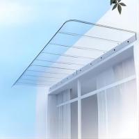 China Invisible Polycarbonate Window Awning 3.5-4mm Width with 80% Light Transmission and Weather Resistance for sale