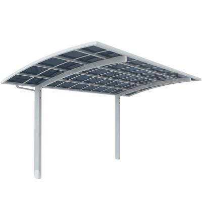 China High-Strength Aluminum Alloy Makrolon Carport with Custom Sizes and 4 Design Types for Vehicle Protection for sale