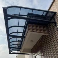 China TOPPC20 DIY Polycarbonate Awning with Aluminum Frame - UV Protection & Self-Cleaning Carport Canopy in Multiple Sizes for sale
