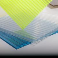 China Transparent Polycarbonate Hollow Sheet 3.0-19.0mm Thickness for Canopies and Carports with UV Protection for sale