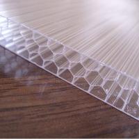 China 8mm to 12mm Honeycomb Polycarbonate Hollow Sheet with 40-82% Light Transmission and -40°C to +120°C Temperature Range for sale