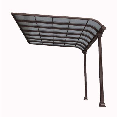 China TOPPC20 Polycarbonate Awning with Aluminum Frame - 98% UV Protection, 150 km/h Wind Resistance for Carport & Outdoor Shade for sale