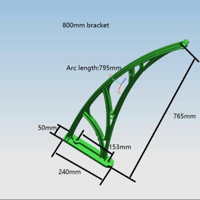 China Adjustable Plastic Bracket 600-1500mm for DIY PC Canopy Awning 50kg Load for sale