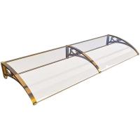 China Easy Assembly Quiet Sunshade PC Solid Sheet Canopy Awning With Aluminum Frame Noise Reduction for sale