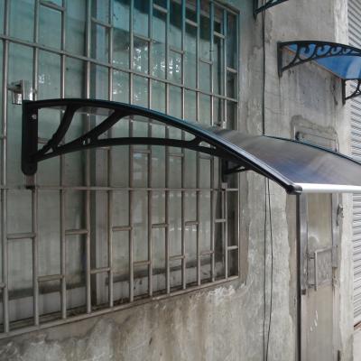 China DIY PC Canopy Bracket for Polycarbonate Hollow or Solid Sheet 600-1500mm Width for sale