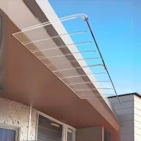China Clear Polycarbonate Invisible Awning 40cm Width 2.5mm Thickness DIY Weather Protection for sale