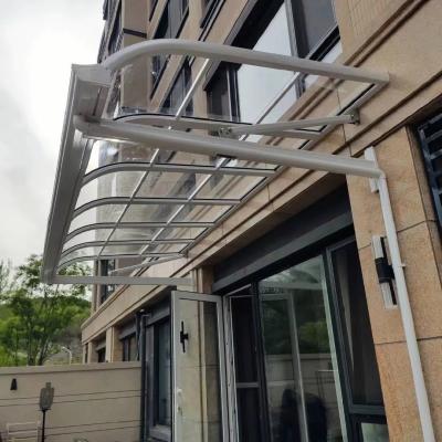 China 3mm Polycarbonate Cover Aluminum Frame Canopy - 99% UV Protection, Custom 2-10m Length, 10-Year Warranty for sale