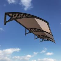 China DIY Polycarbonate Canopy 2.5mm Solid Sheet Customizable Window Awning for sale