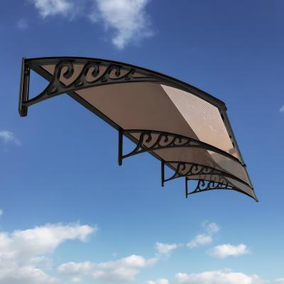 China DIY Polycarbonate Canopy 2.5mm Solid Sheet Customizable Window Awning for sale