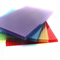 China Anti-UV Polycarbonate Hollow Sheet 4-10mm Thickness with 60MPa Tensile Strength and Class B1 Fire Rating for sale