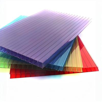 China Anti-UV Polycarbonate Hollow Sheet 4-10mm Thickness with 60MPa Tensile Strength and Class B1 Fire Rating for sale